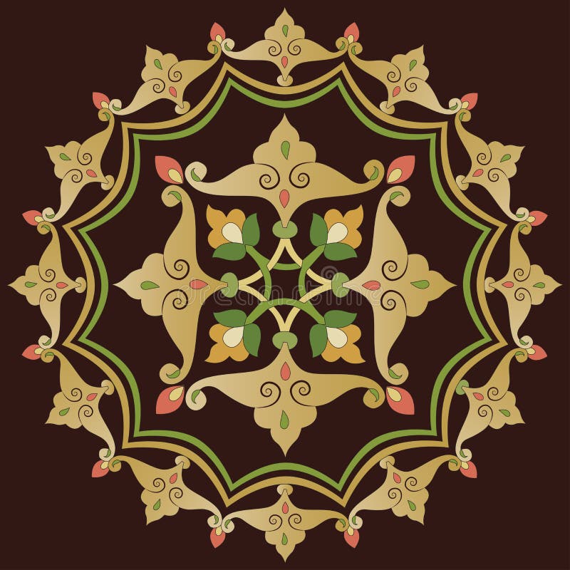 Twelve Series Designed from the Ottoman Pattern Stock Vector ...