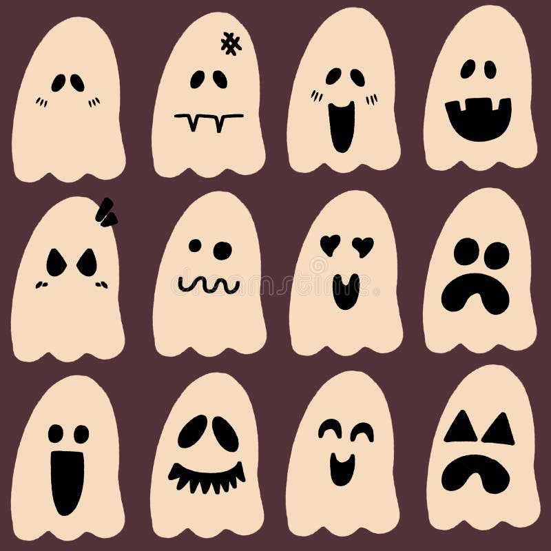 Simple Stylized Ghost Stock Illustrations – 511 Simple Stylized Ghost ...