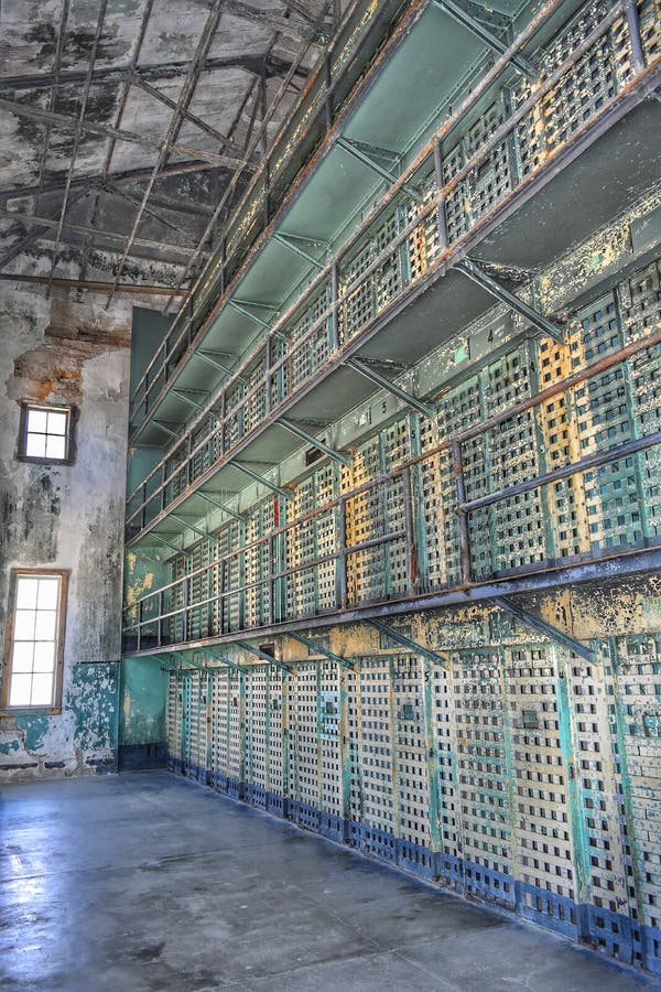 Inside an Early 1900`s Prison Cell Block Stock Image - Image of prison ...