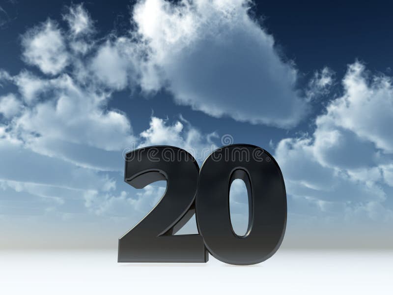 Twenty stock illustration. Illustration of years, twenty - 11171107