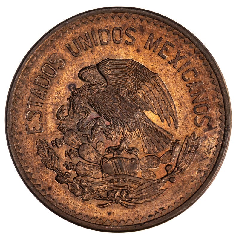 Twenty Centavos Vintage 1944 Coin from Mexico Stock Photo - Image of ...