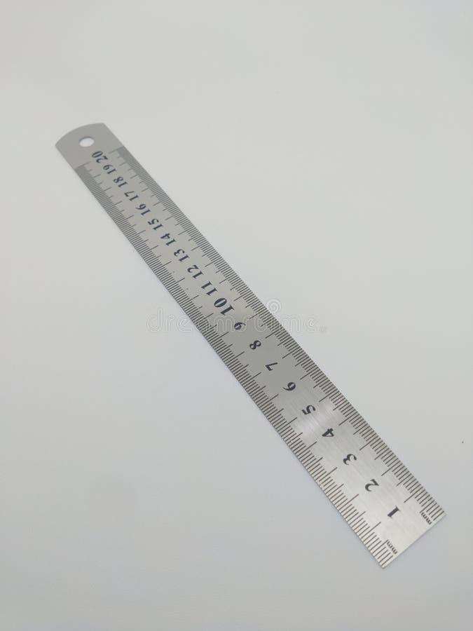 Iron Ruler with Angle Bar, Isolated on a White Background Stock Photo ...
