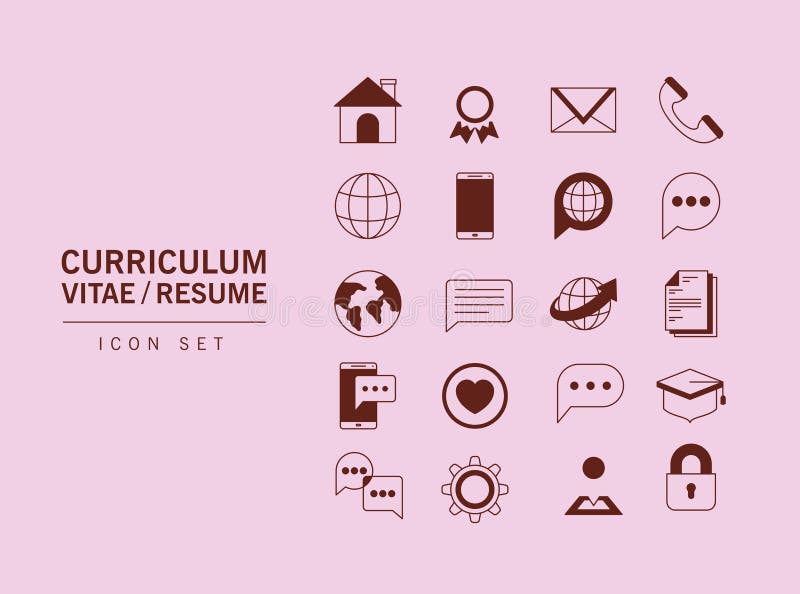 Resume Hobbies Icons Stock Illustrations – 18 Resume Hobbies Icons ...
