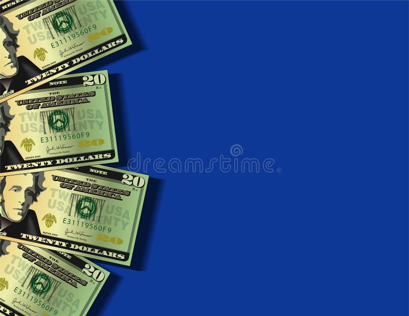 Twenty dollar bill stock vector. Illustration of bills - 2368455