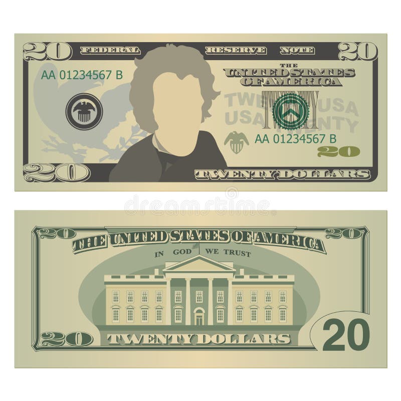 Back 20 Dollar Bill Stock Illustrations – 9 Back 20 Dollar Bill Stock ...