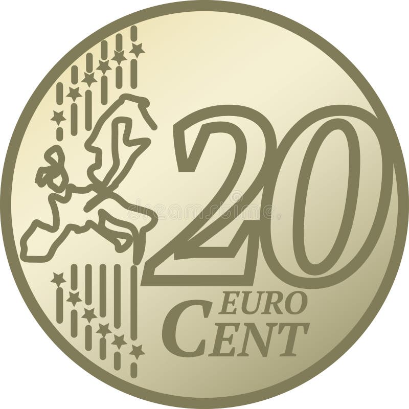 20 Euro Sign Icon. EUR Currency Symbol. Stock Vector - Illustration of ...