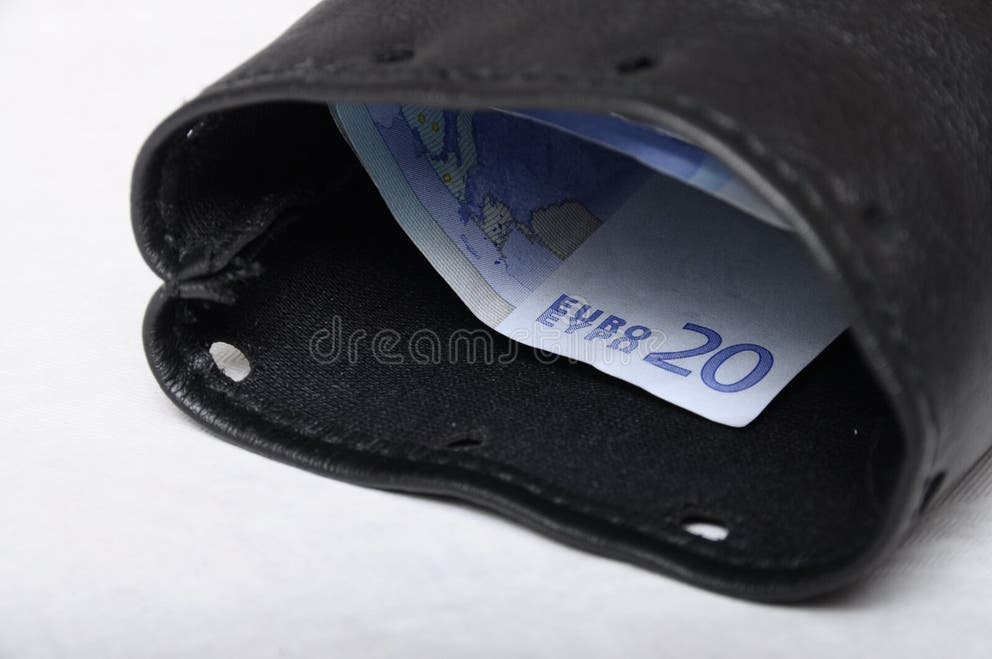 Twenty euro ticket stock image. Image of coin, silver - 22977675