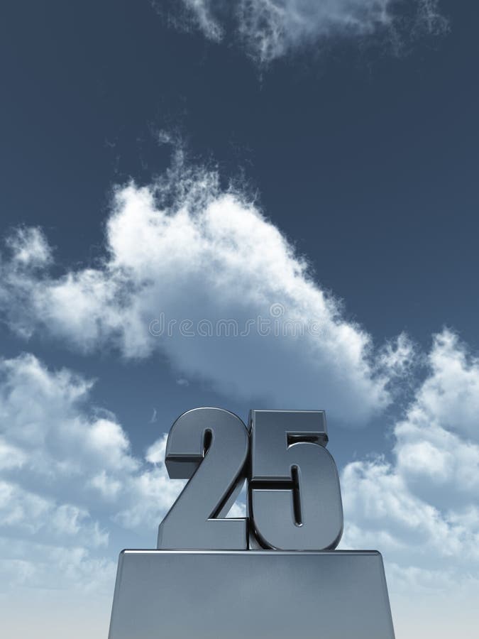 Twenty five stock illustration. Illustration of time - 10824281