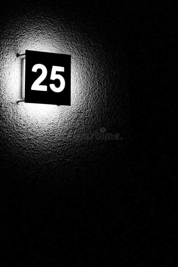 Twenty-five stock image. Image of building, number, entrance - 2662511