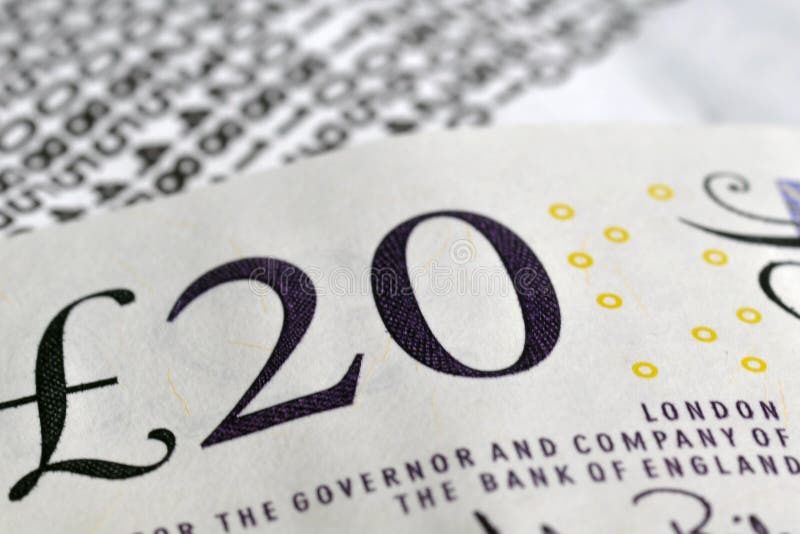 Twenty pounds stock image. Image of trade, signature - 22756161