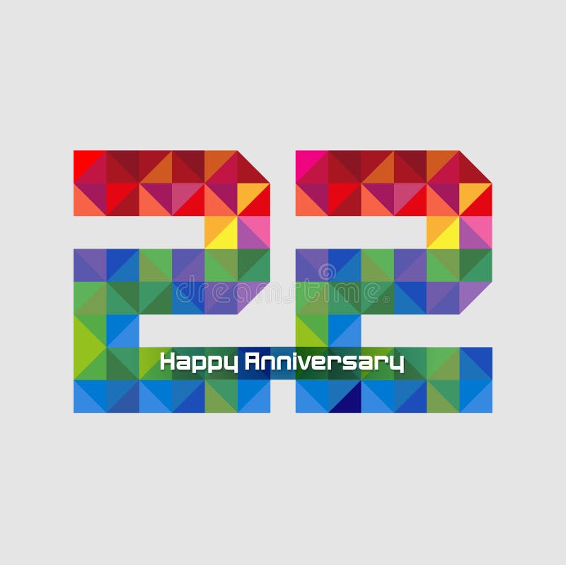 Twenty second birthday stock vector. Illustration of holiday - 248700941