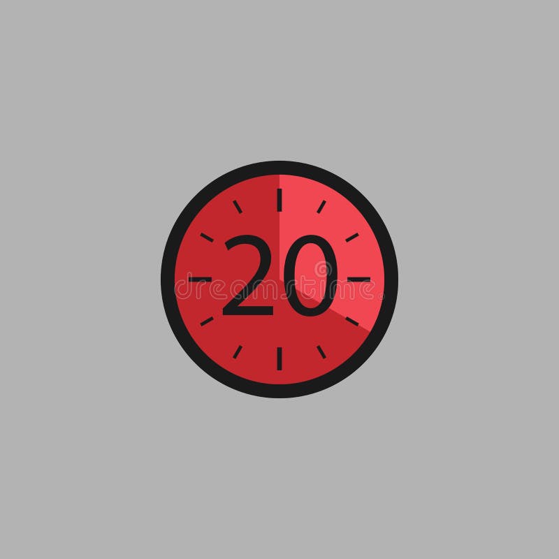 Timer 44 Seconds On Gray Background . Stock Illustration - Illustration ...