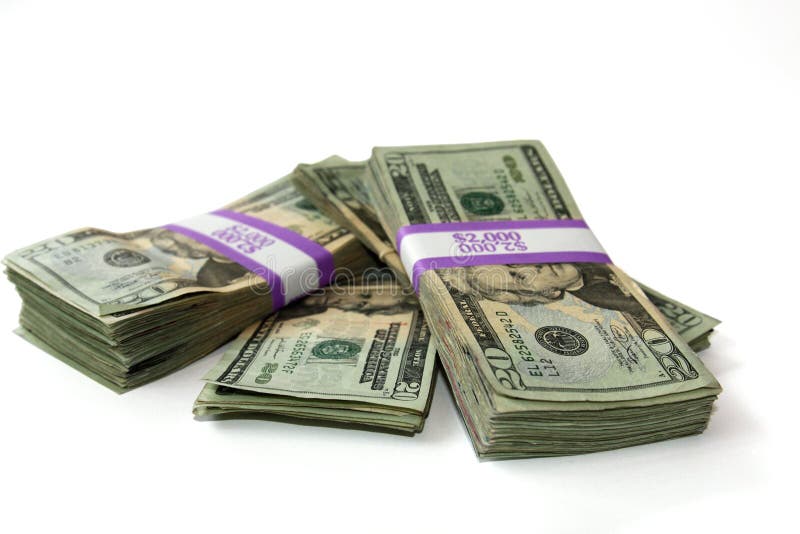Twenty Stacks stock image. Image of strap, twenty, dollar - 8076101