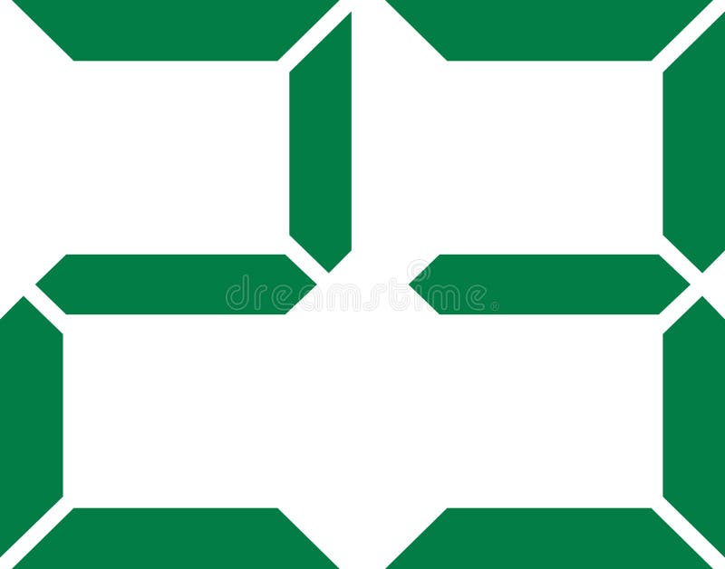 Twenty-three Digital Number 23 Stock Vector - Illustration of twenty ...