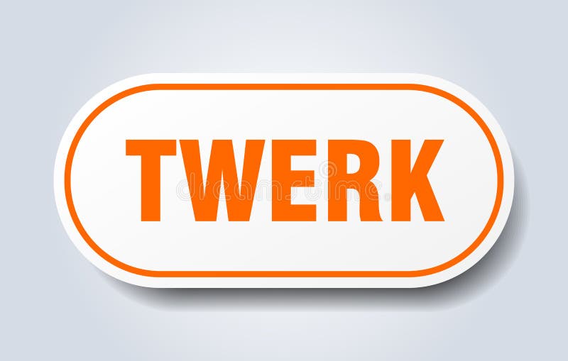 Twerk sticker. stock vector. Illustration of isolated - 197145328