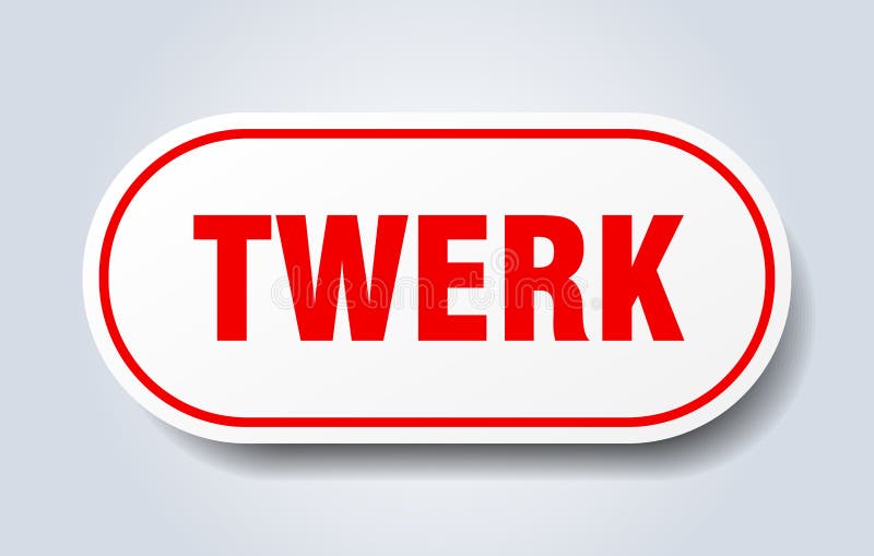 Twerk sticker. stock vector. Illustration of stamp, peeler - 197147546