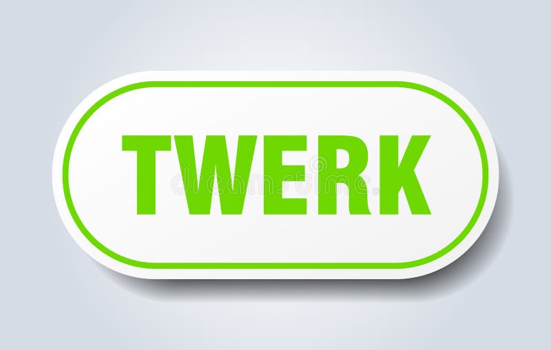 Twerk sticker. stock vector. Illustration of flat, banner - 197155574