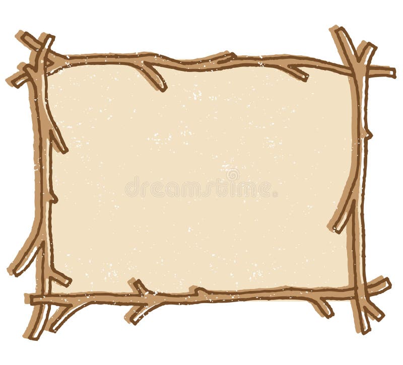 Twig Frame vector stock vector. Illustration of copyspace - 27688586