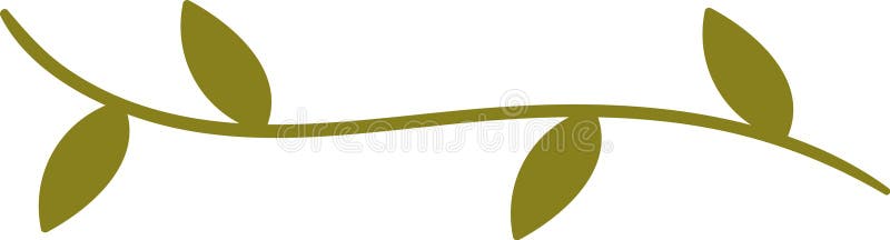 Twig with Leaves stock vector. Illustration of fresh - 308246791