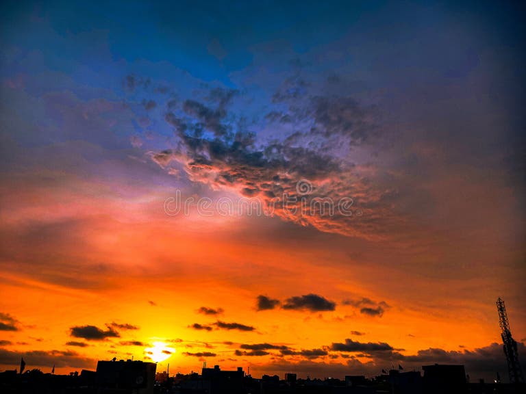 Twilight Call stock image. Image of horizon, coast, evening - 252563445