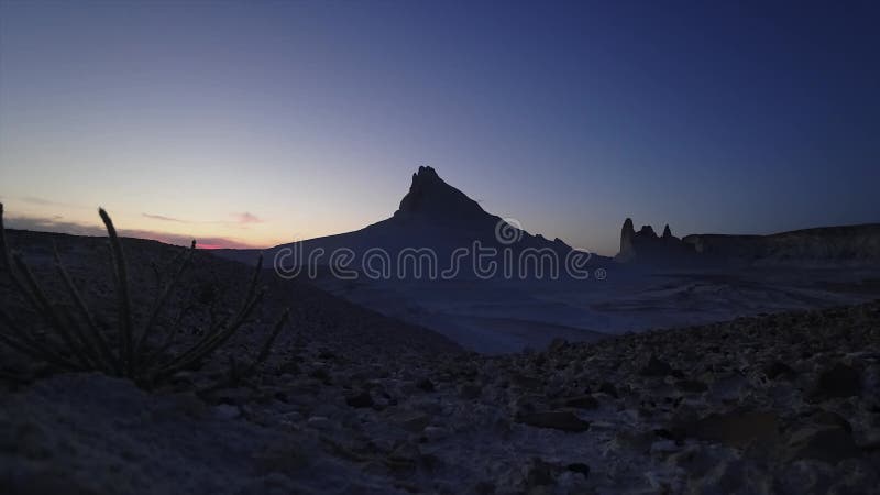 Twilight Desert Night Time Laps Stock Footage - Video of flat ...