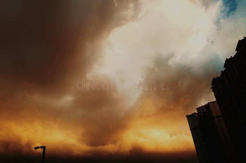 Twilight or Fire in the Sky Stock Photo - Image of sunset, colors ...