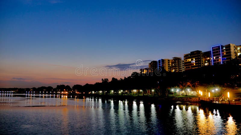 Twilight Hour stock photo. Image of cityscape, twilight - 129697872