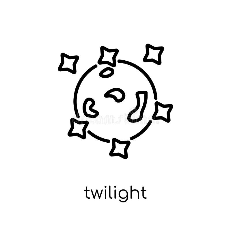 Twilight Icon. Trendy Twilight Logo Concept on White Background Stock ...