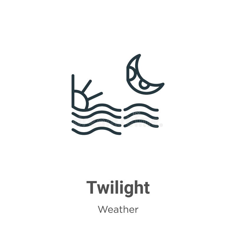 Twilight Icon. Trendy Twilight Logo Concept on White Background Stock ...