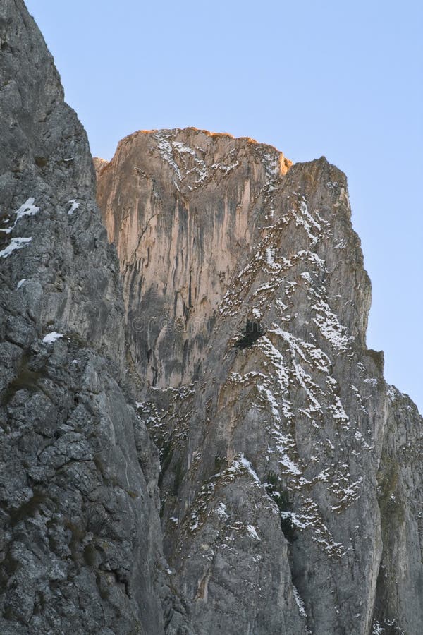 Twilight over the cliff stock photo. Image of dusk, huge - 7550708