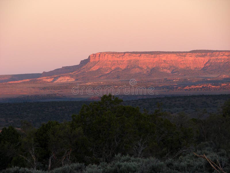 Twilight Over the Mountain stock image. Image of gnarly - 91274017