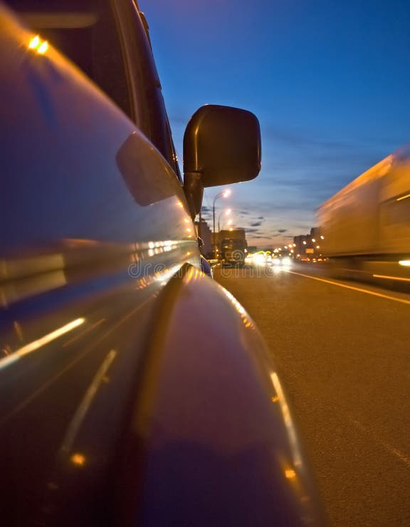 Twilight on road stock photo. Image of darkness, illumination - 17199696