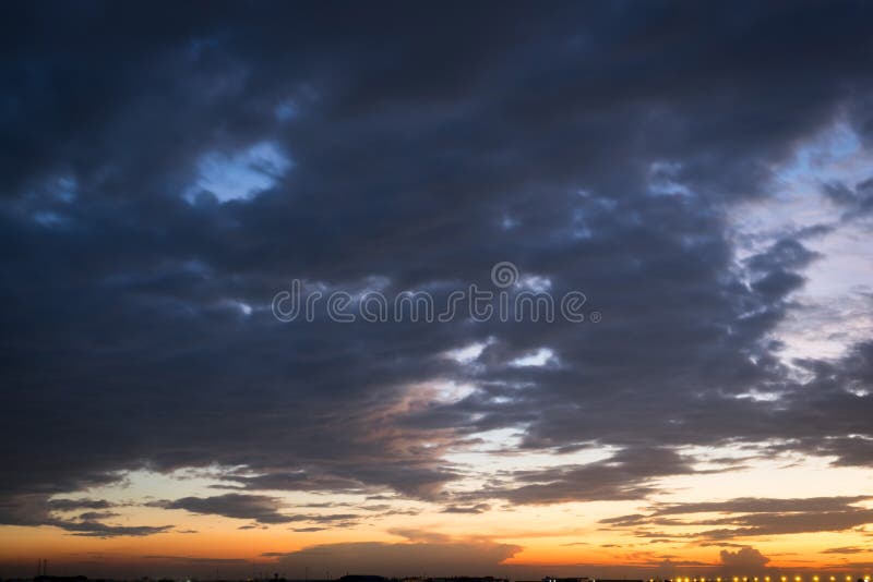 Twilight sky. Dark sky stock photo. Image of dawn, panels - 81639518