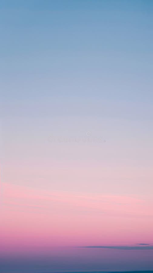 Twilight Sky Gradient Serene Space with Copy Space Stock Illustration ...