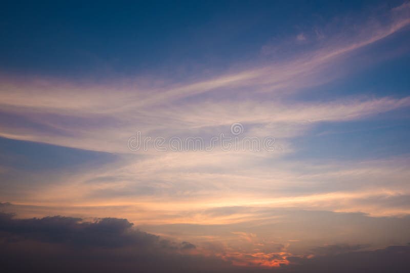 Twilight Sky after Sunset for Background Stock Photo - Image of ...