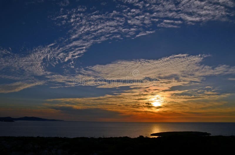 Twilight sky before sunset stock image. Image of peaceful - 74956913