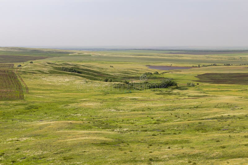 Twilight in the Steppe Open Look at the Day Light Stock Image - Image ...