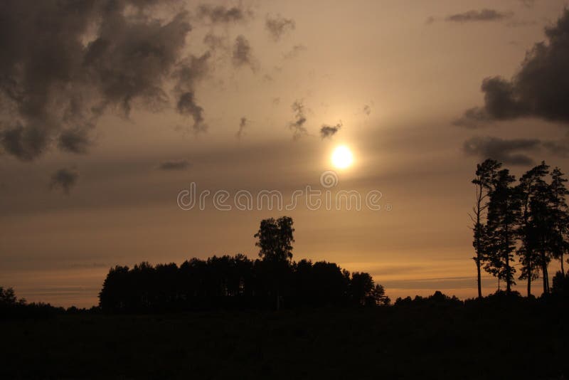 Twilight Sun Moon Moonlight Stock Photo - Image of moonlight, darkness ...