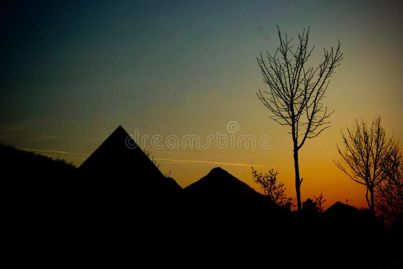 Twilight at sunset stock image. Image of beautiful, sunset - 12180197