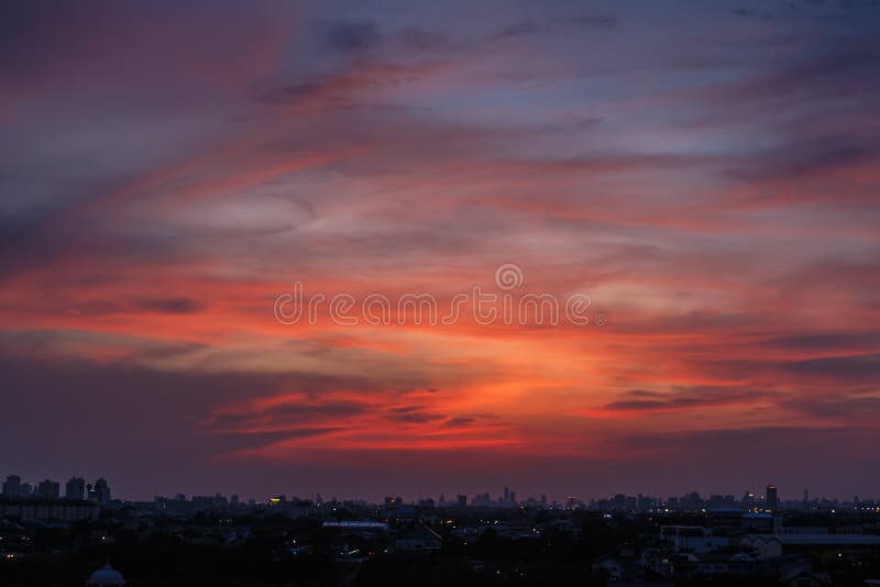Twilight sunset light stock image. Image of downtown - 73460657