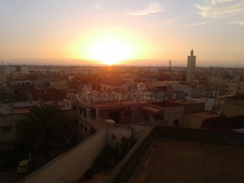 Twilight sunset morocco stock image. Image of afterglow - 228659335