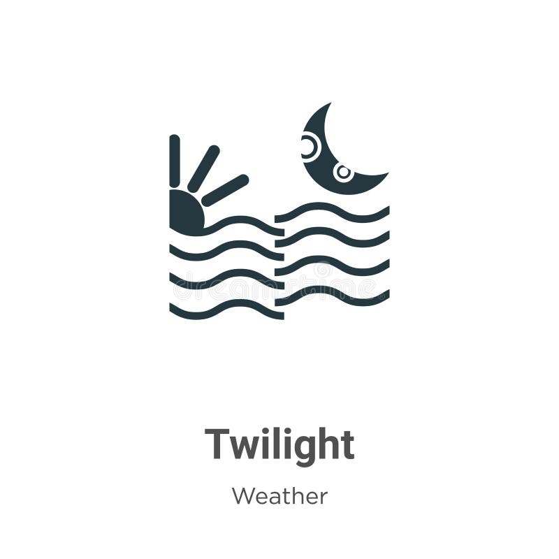 Twilight Icon. Trendy Twilight Logo Concept on White Background Stock ...