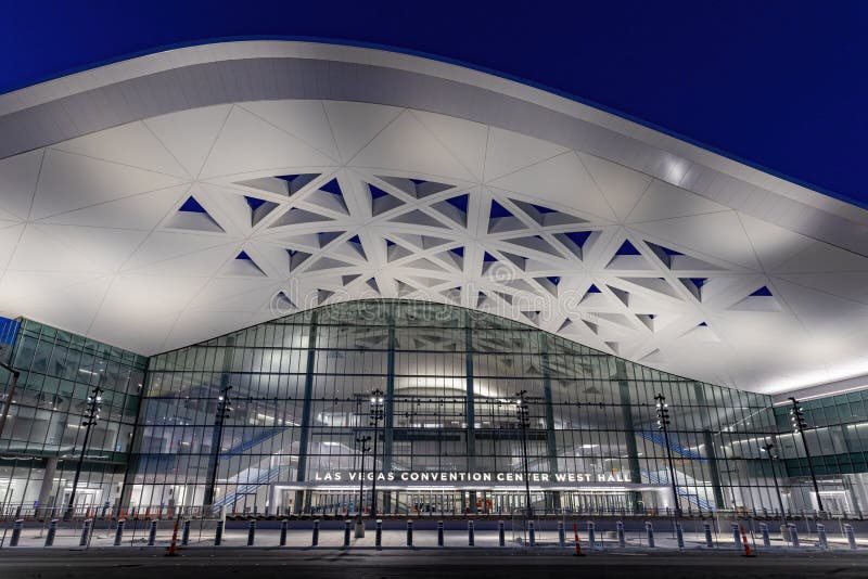 Twilight View of the Modern New Convention Center Editorial Stock Photo ...