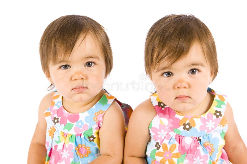 Twin babies stock image. Image of cute, care, happy, girl - 10049011