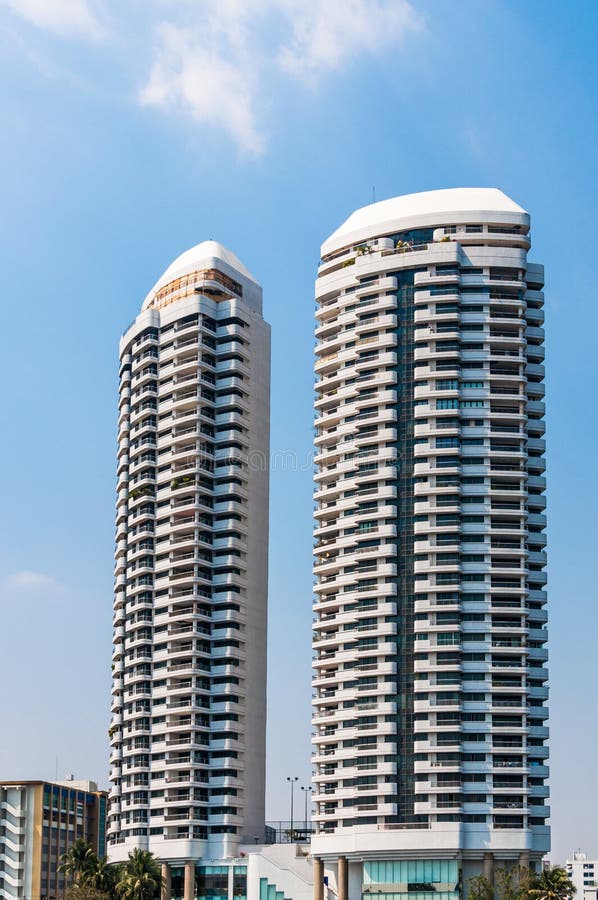 Twin building stock image. Image of towers, twin, buildings - 39878885