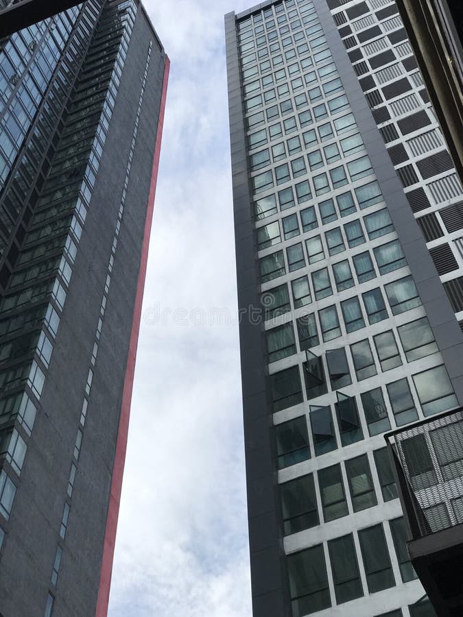 Twin Buildings stock image. Image of early, buildings - 102777771