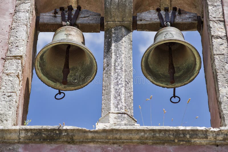 Twin Church Bells stock photo. Image of church, catholic - 42241600