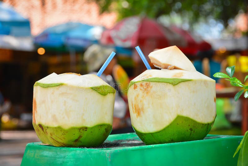 Twin Coconuts stock photo. Image of coconut, fruit, tasty - 31057522