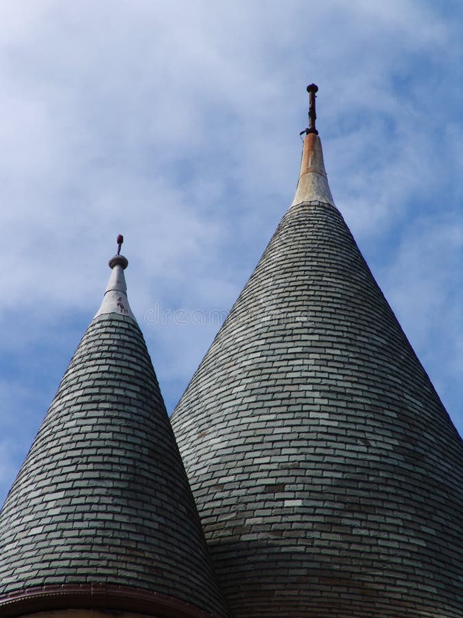 Twin Conical Pointed Rooftops Picture. Image: 1245230