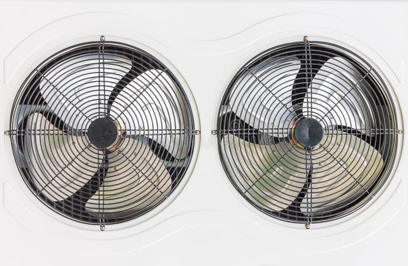 Twin cooling fan stock image. Image of energy, cool, heat - 43161121